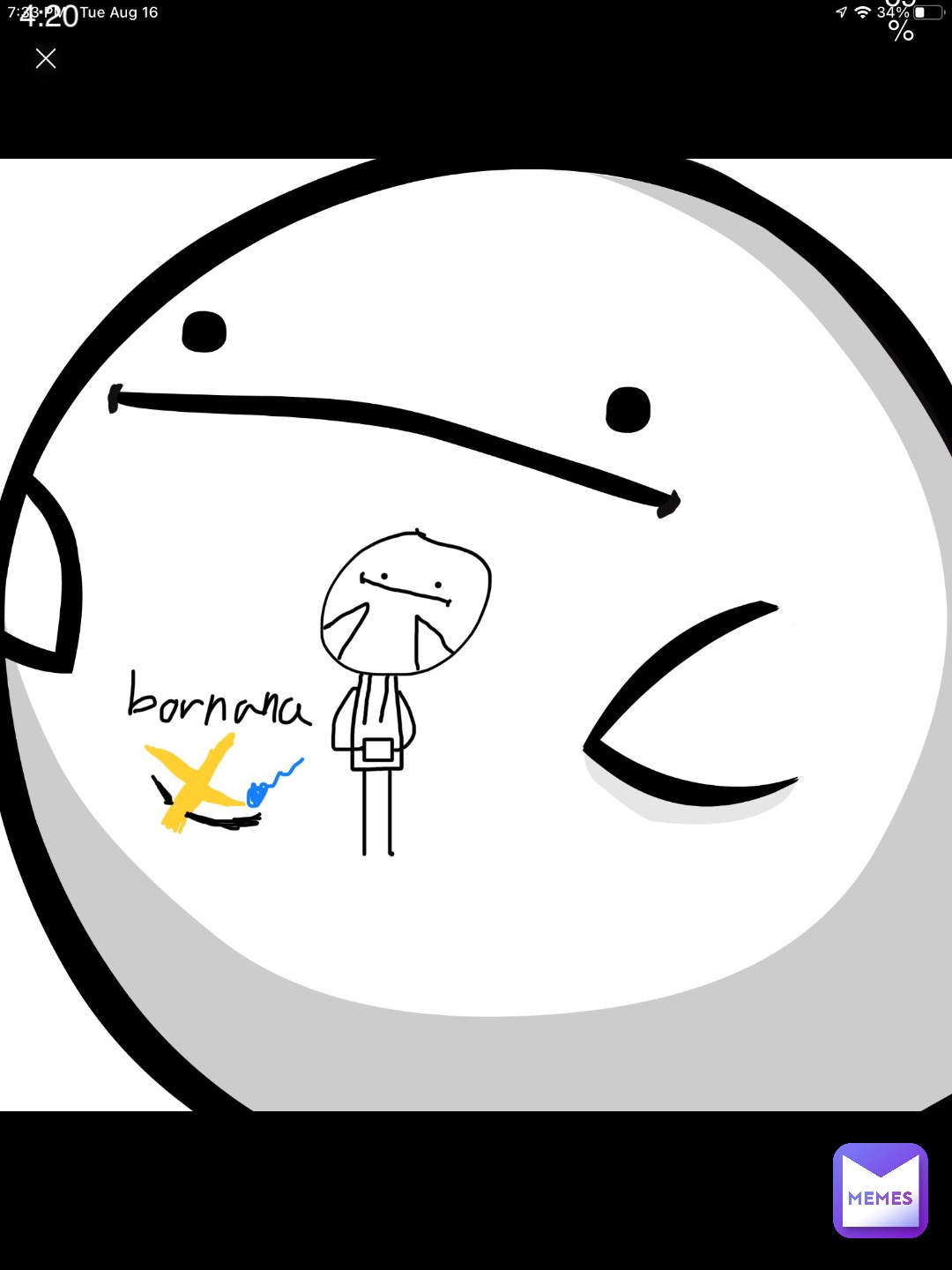 scripted when i make his pfp intoma badly drawn stickman (im workin on ...