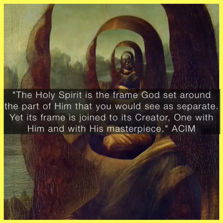 "The Holy Spirit is the frame God set around the part of Him that you ...