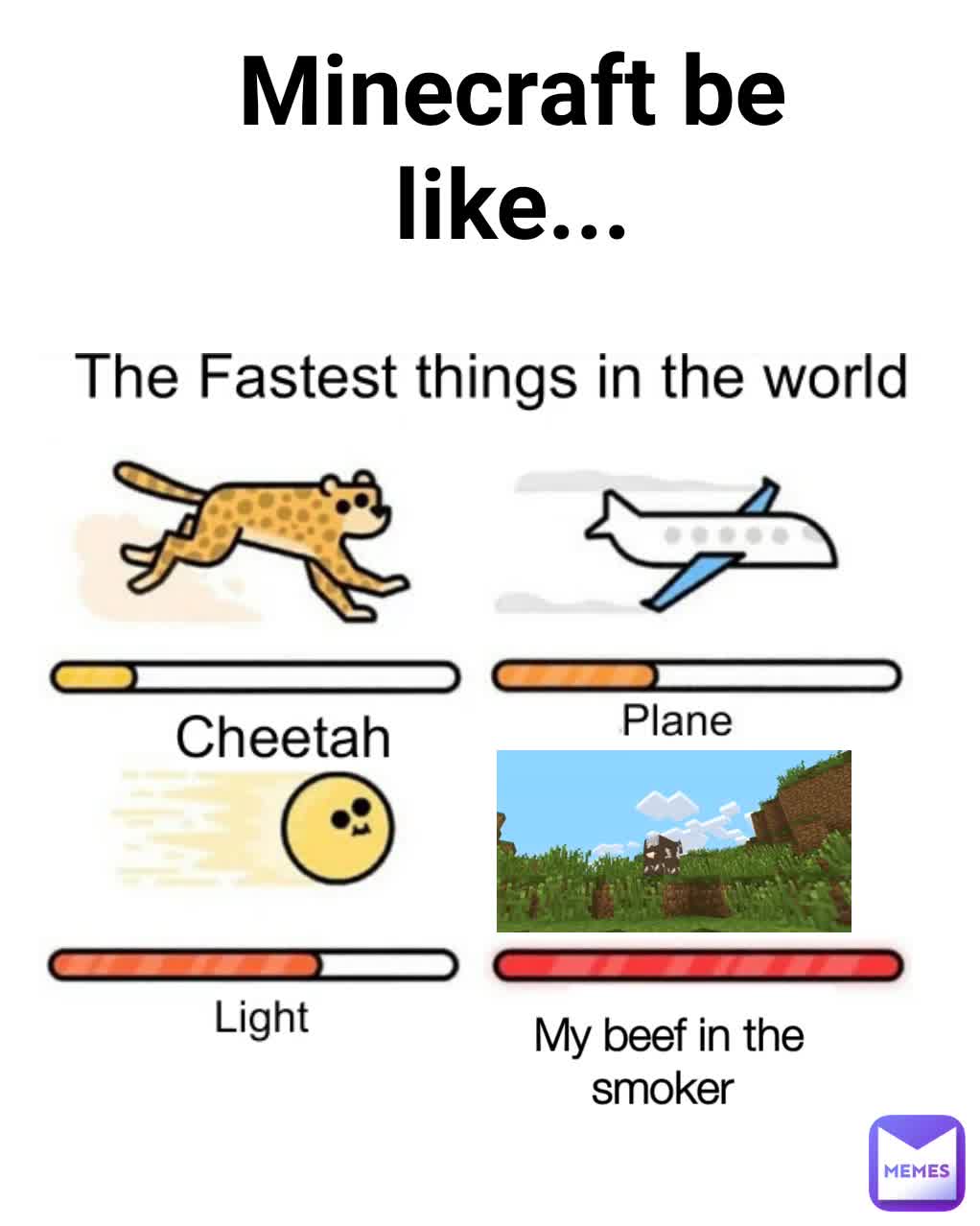 My beef in the smoker Minecraft be like... | @Memer_expert69 | Memes