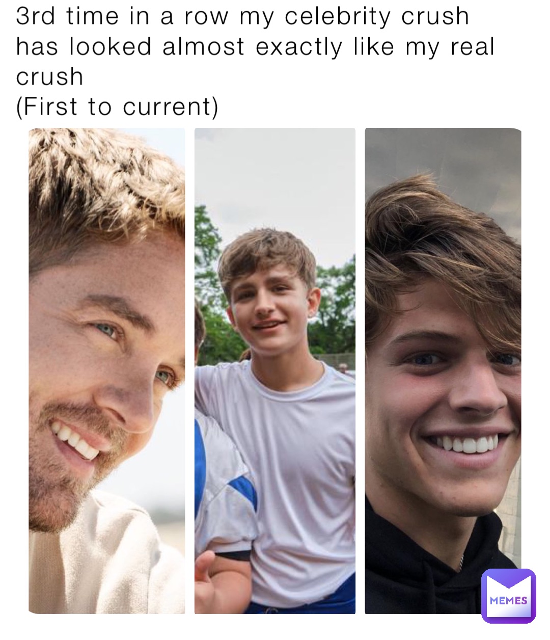 3rd time in a row my celebrity crush has looked almost exactly like my ...