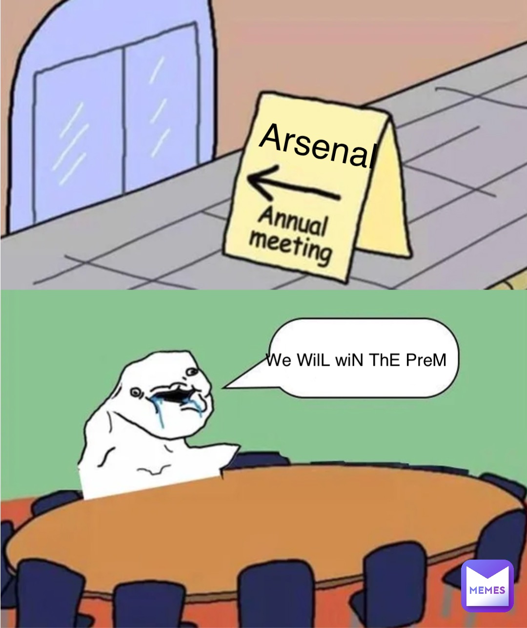 Arsenal We WilL wiN ThE PreM | @bobbywheldon | Memes