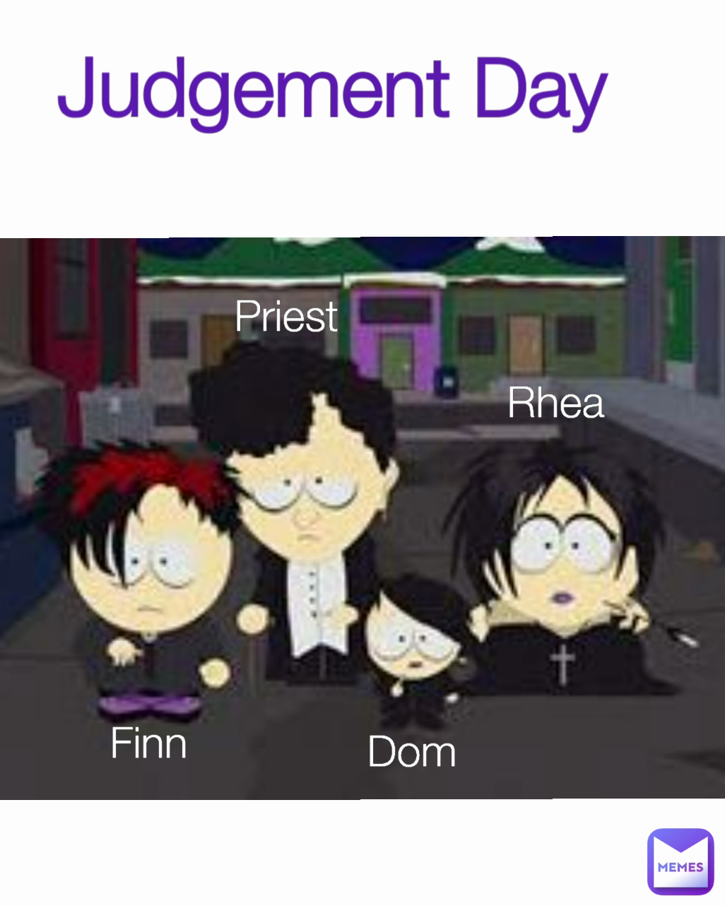 Priest Rhea Dom Judgement Day Finn | @SoLit84 | Memes