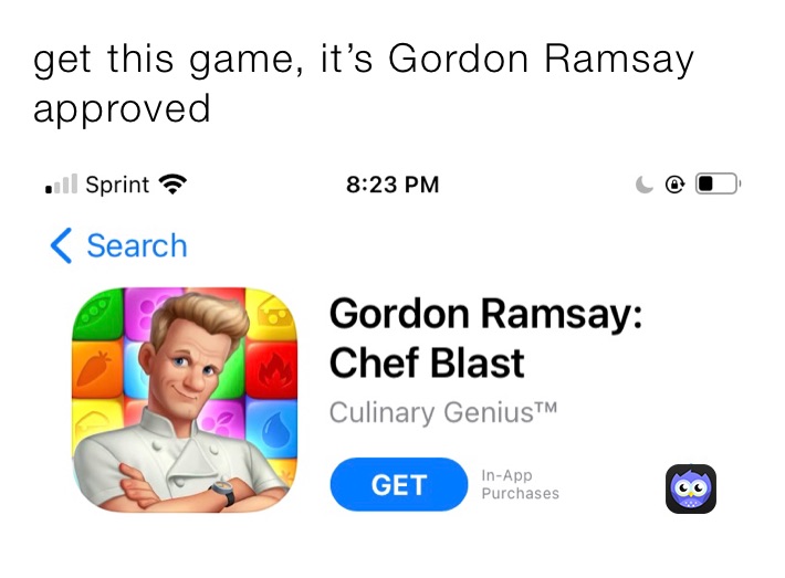 get this game, it’s Gordon Ramsay approved | @WeirdDinosaur.com | Memes