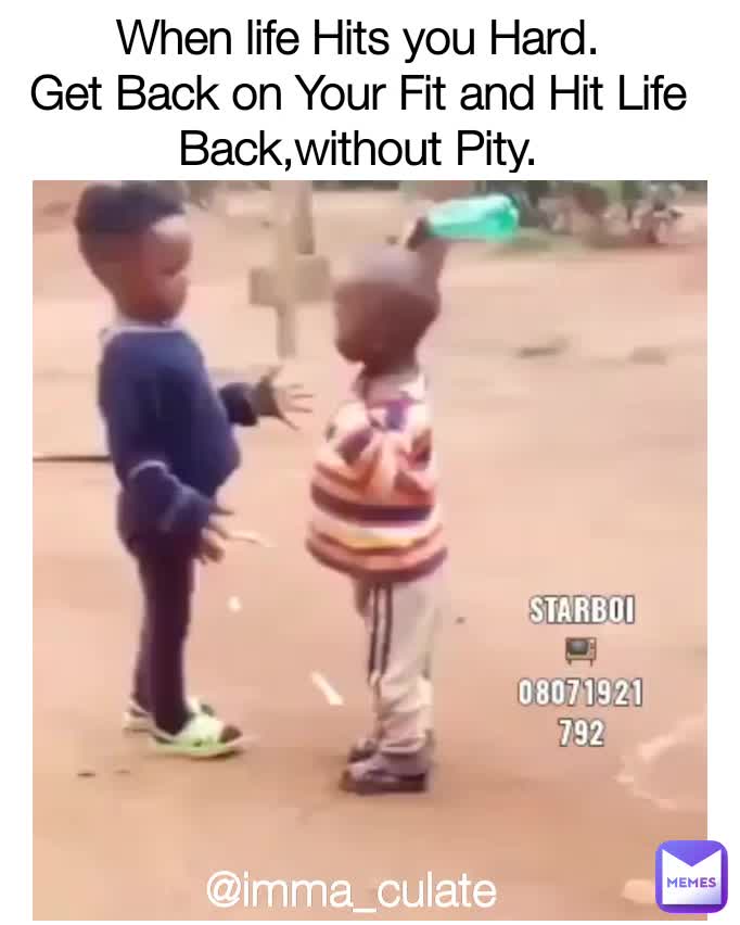 When life Hits you Hard. Get Back on Your Fit and Hit Life Back,without ...