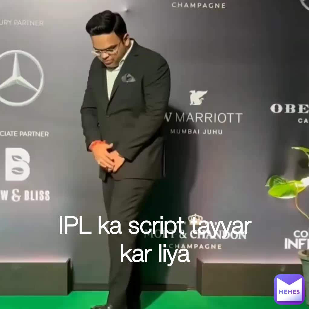 IPL ka script tayyar kar liya | @memedoctors1 | Memes