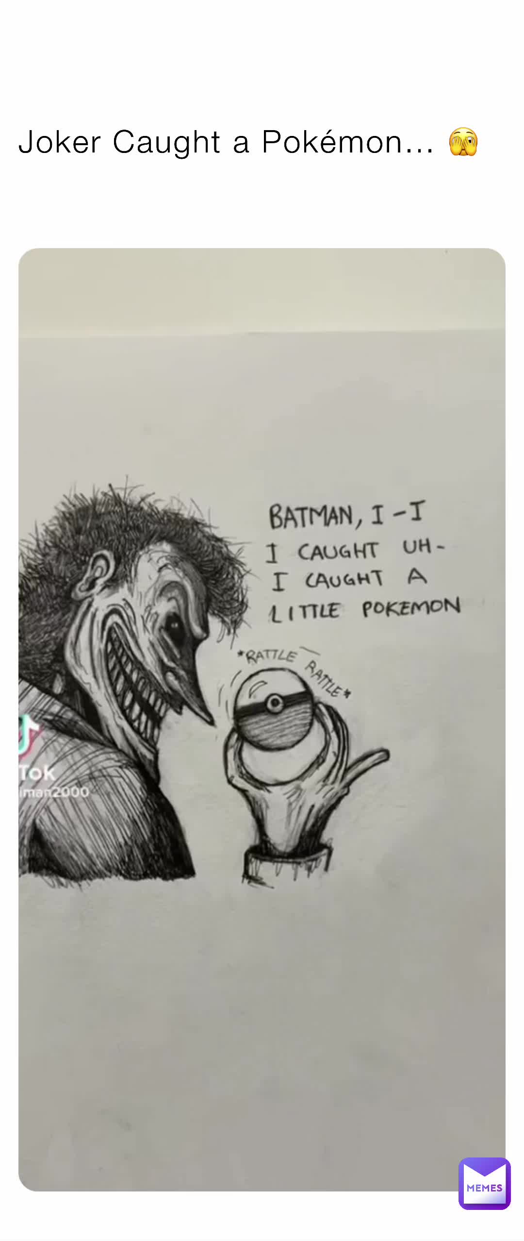 Joker Caught a Pokémon… 🫣 | @jefnjwefwf | Memes