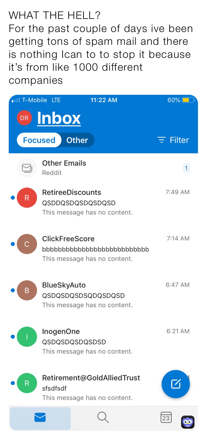 WHAT THE HELL? For the past couple of days ive been getting tons of ...