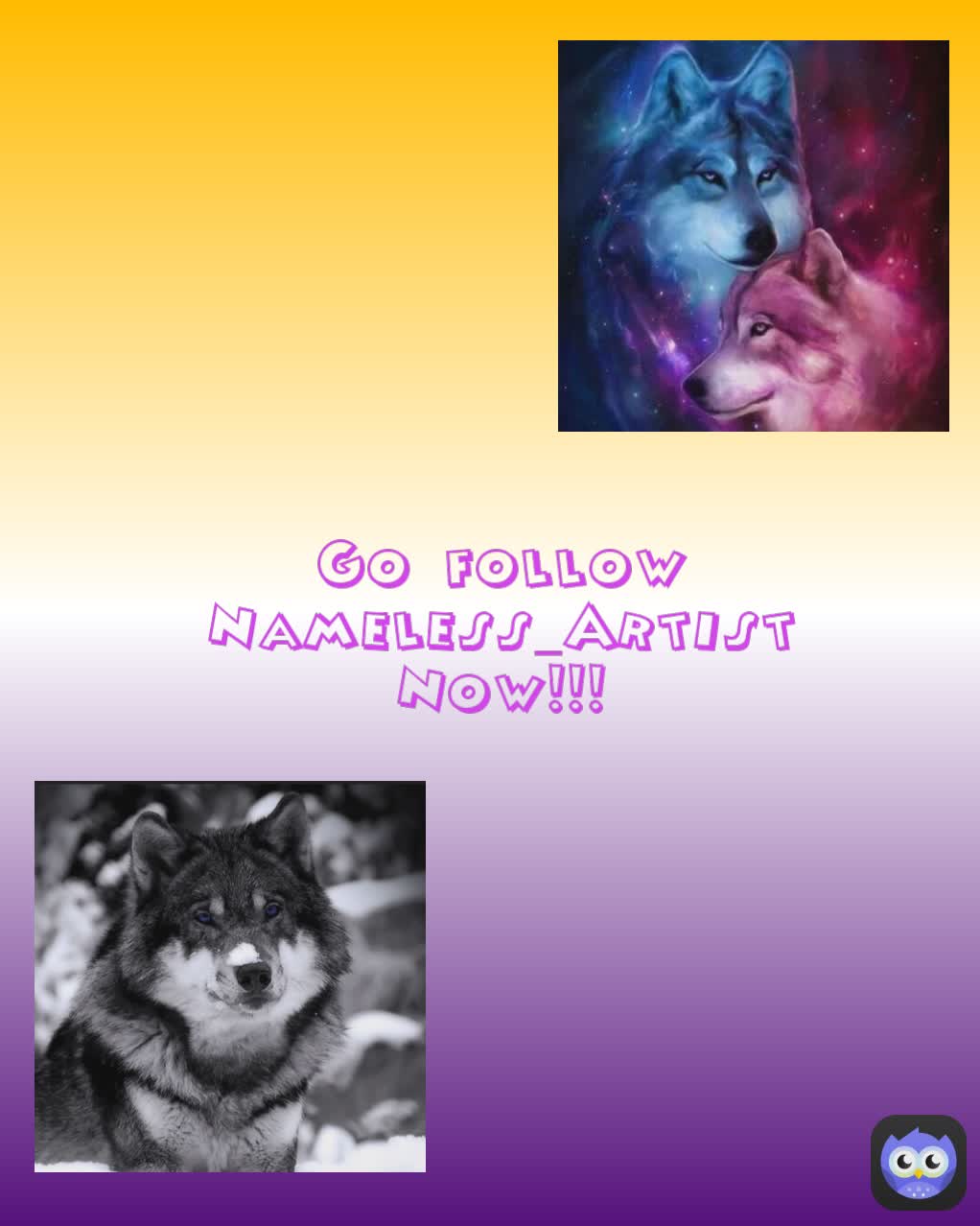 Go follow Nameless_Artist Now!!! | @MoonAurora | Memes