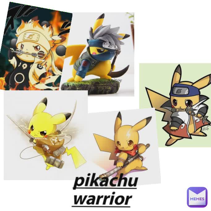 pikachu warrior | @adityamandor1357 | Memes