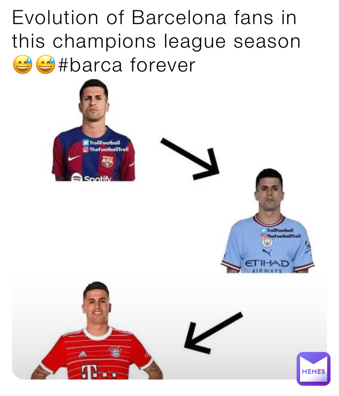 Barcelona Champions Memes