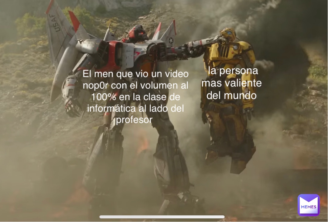 la persona mas valiente del mundo El men que vio un video nop0r con el ...