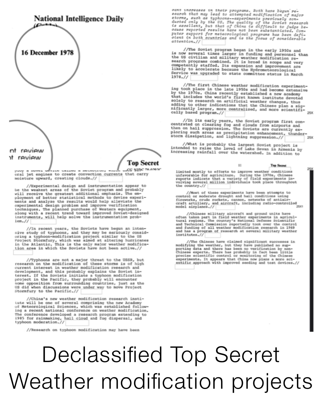 Declassified Top Secret Weather modification projects if Ron 1978 What are they capable of Now ...