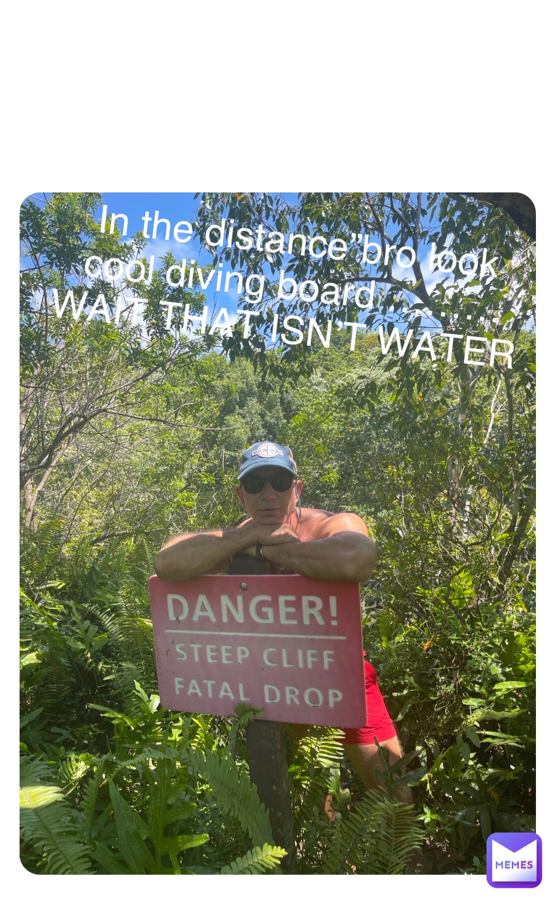 Double tap to edit In the distance”bro look cool diving board ……… WAIT ...