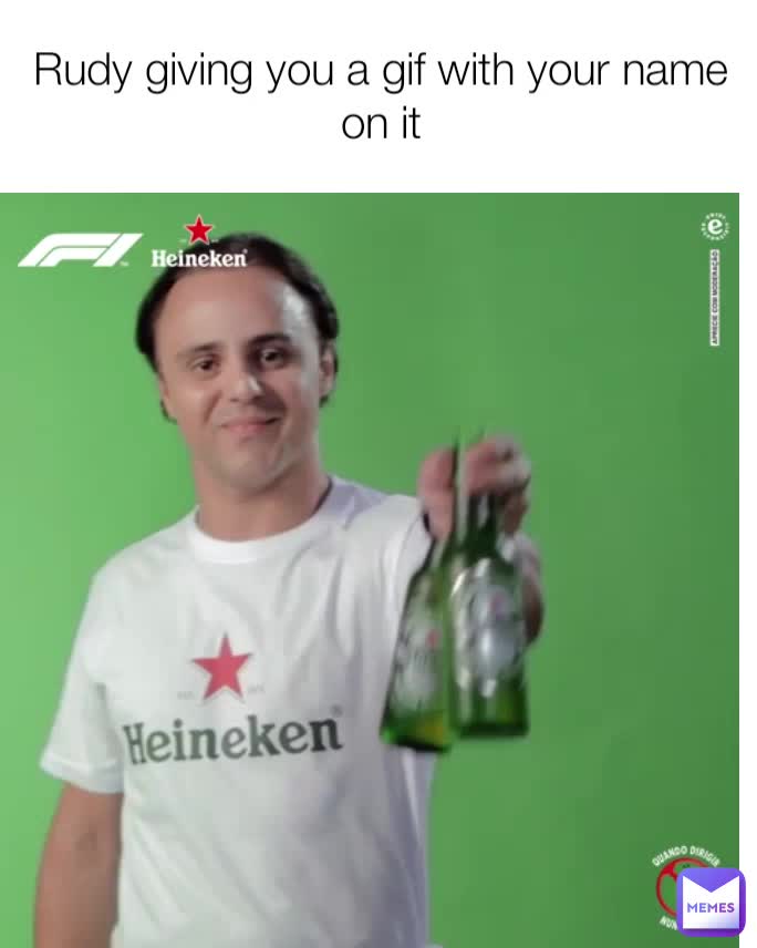 Rudy giving you a gif with your name on it | @Apiancoast | Memes