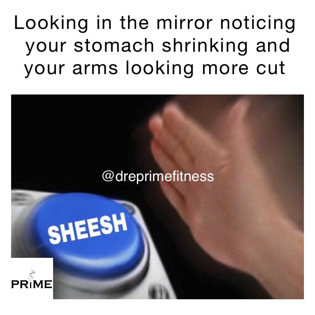 Looking in the mirror noticing your stomach shrinking and your arms ...