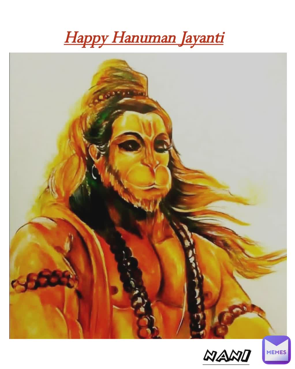 Happy Hanuman Jayanti nani | @satyageddada7993574532 | Memes