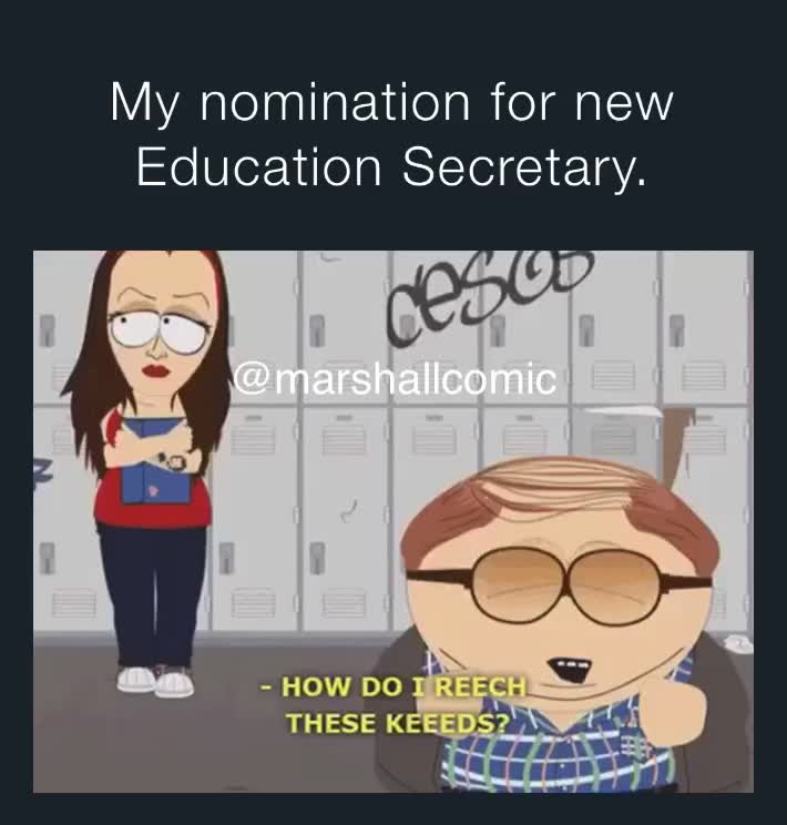 My nomination for new Education Secretary. | @remmy252 | Memes