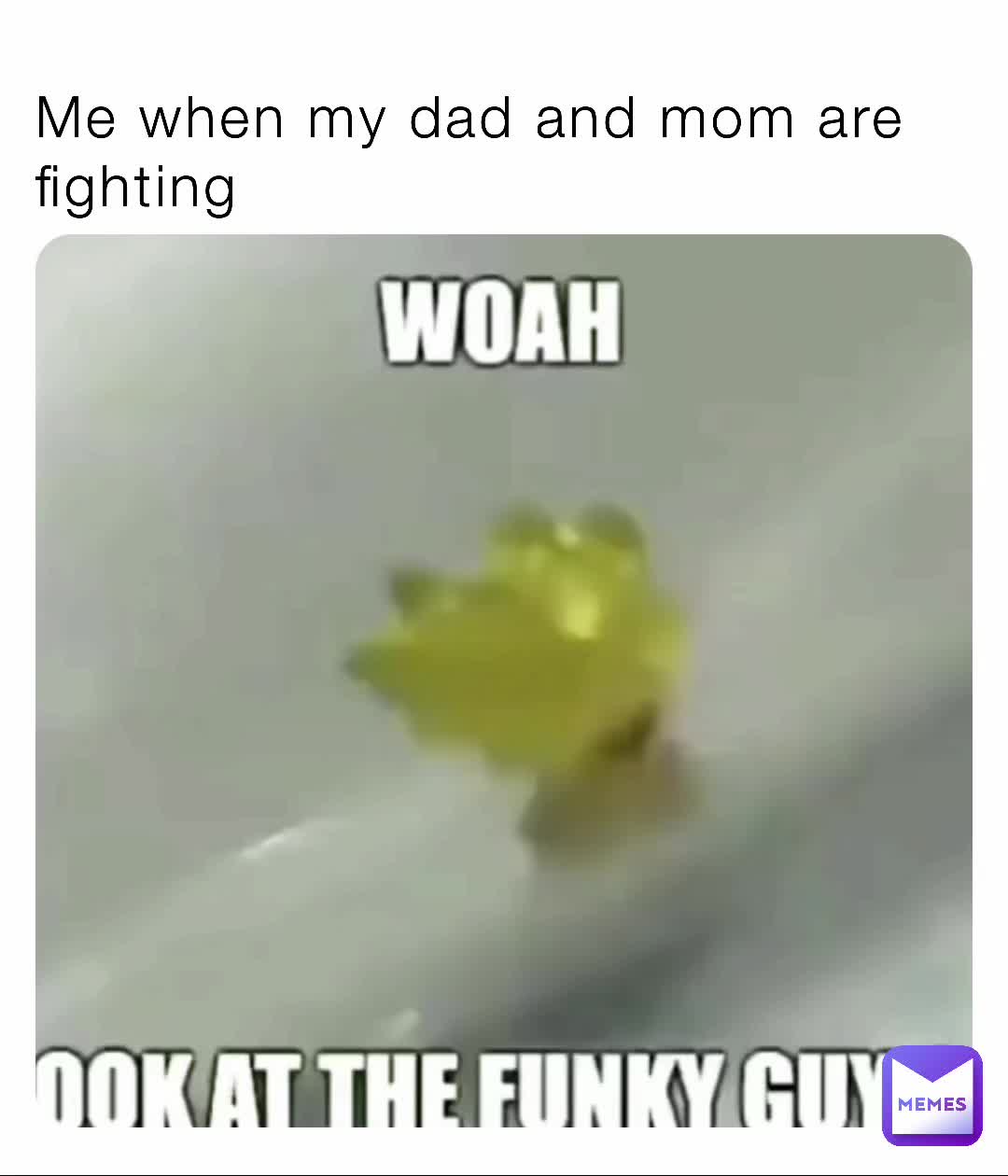 Me when my dad and mom are fighting | @memer_guy_69 | Memes
