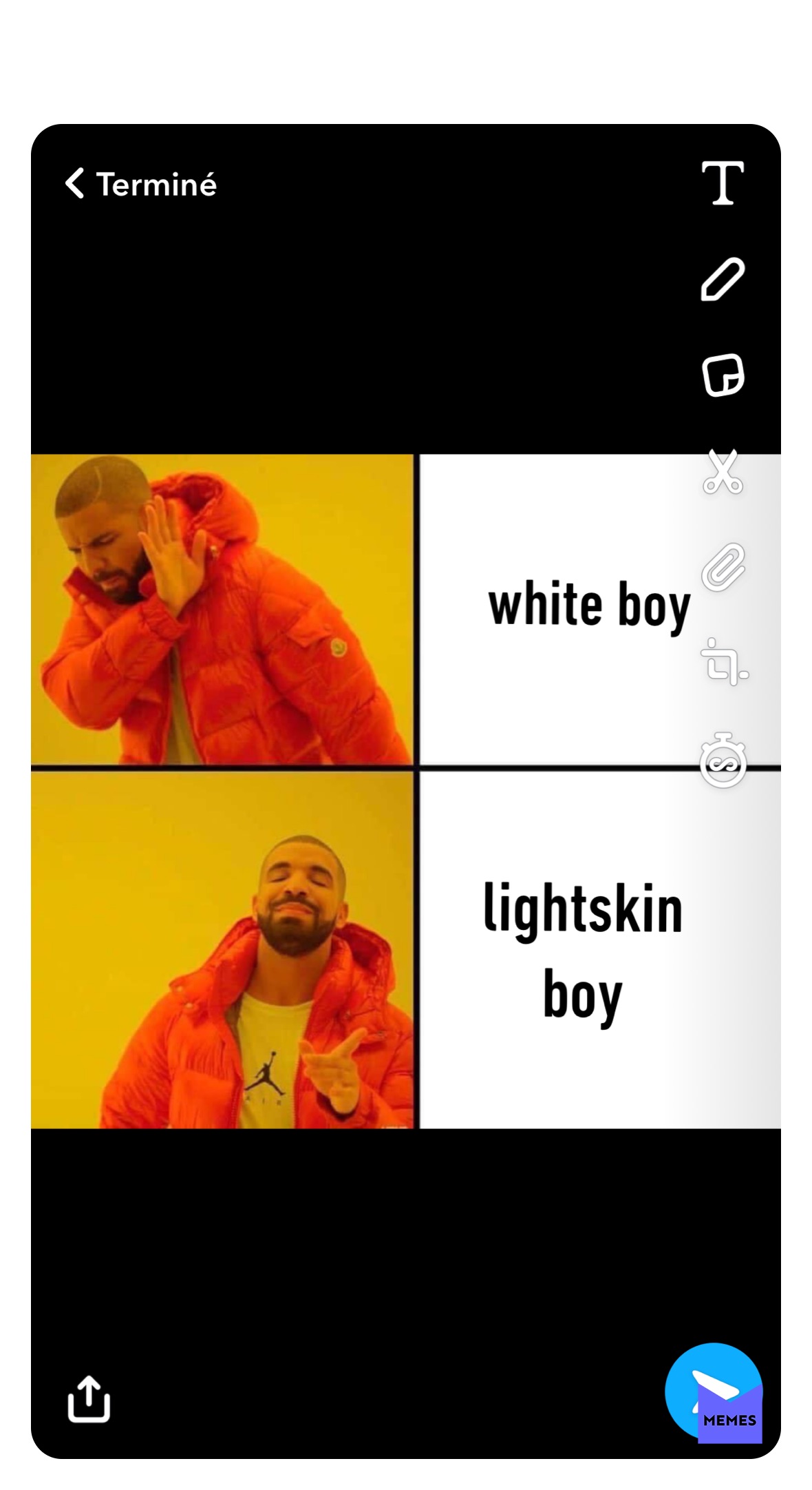 Team Light Skin Meme