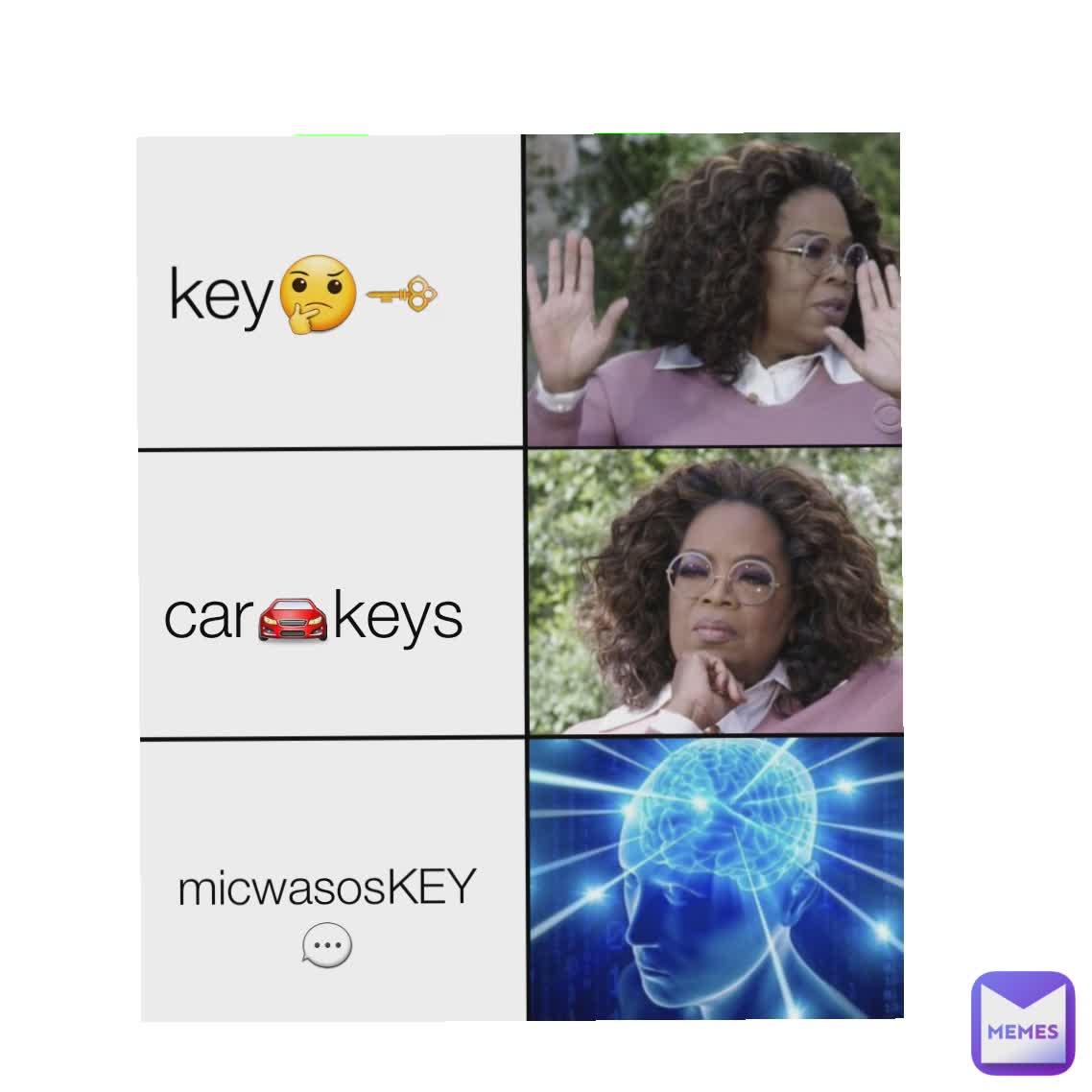 key🤔🗝 car🚘keys micwasosKEY💬 | @tigerrrr | Memes