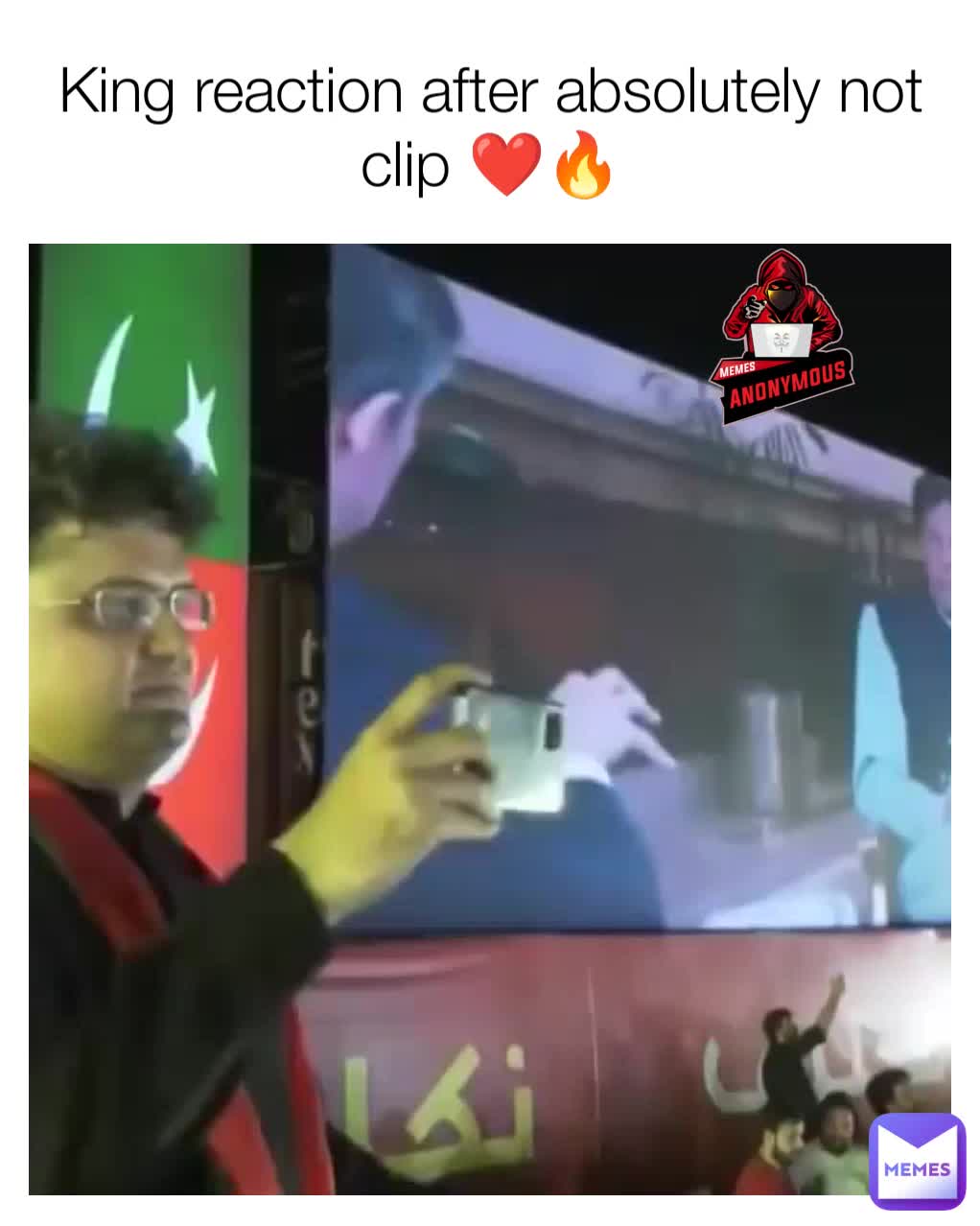 King reaction after absolutely not clip ️🔥 | @memesannonymous | Memes