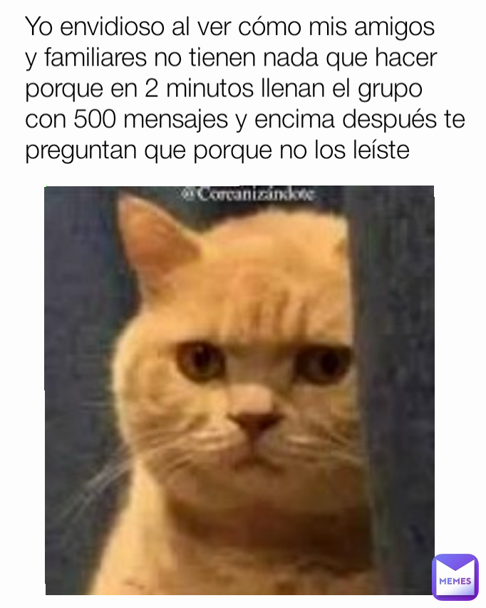 Yo envidioso al ver cómo mis amigos y familiares no tienen nada que ...