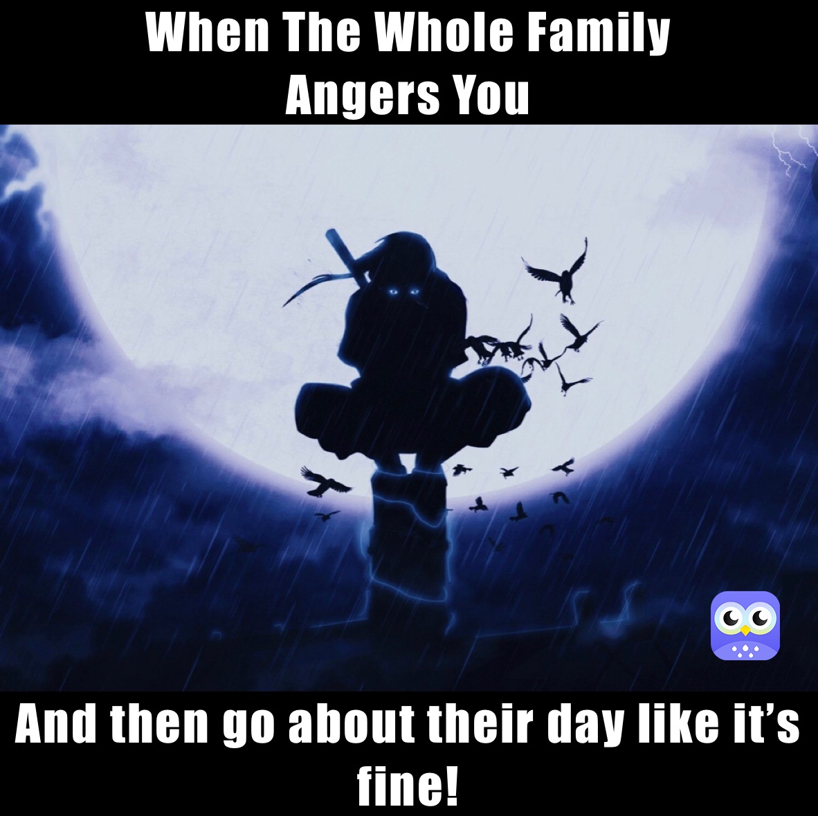 When The Whole Family Angers You And then go about their day like it’s ...