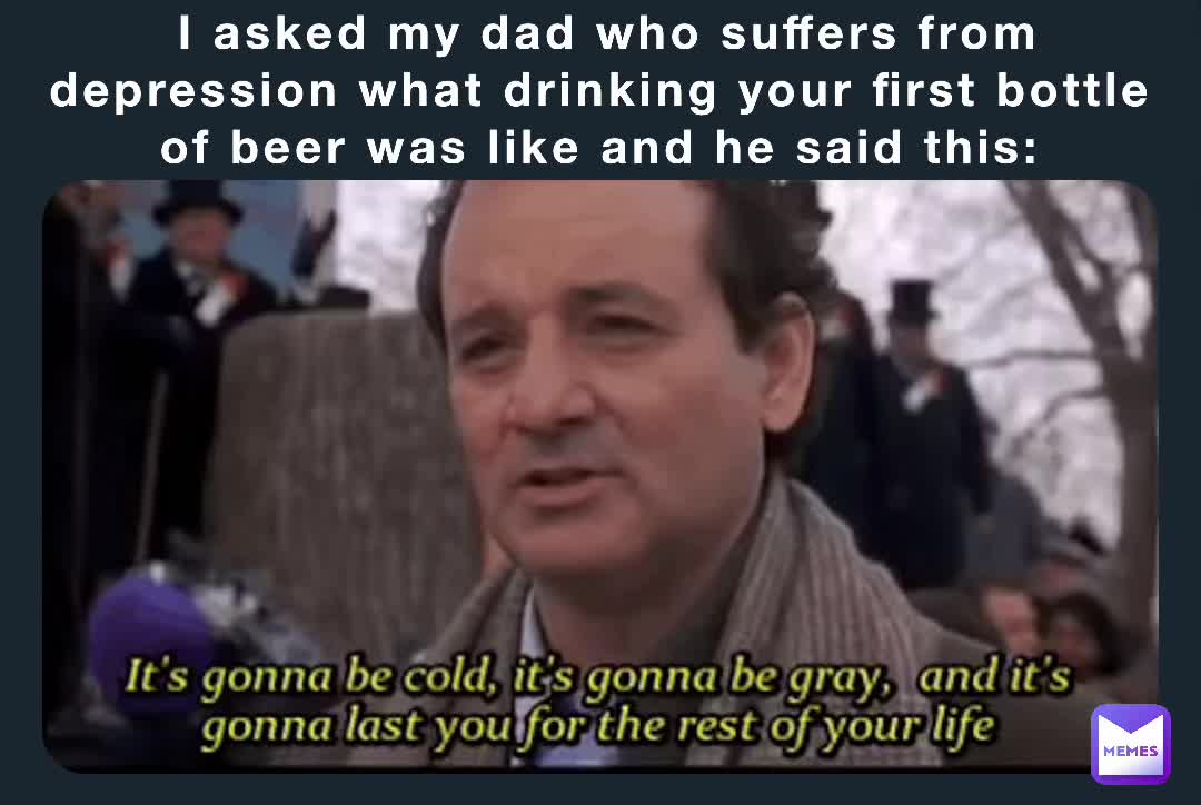 Depressed Drinking Meme