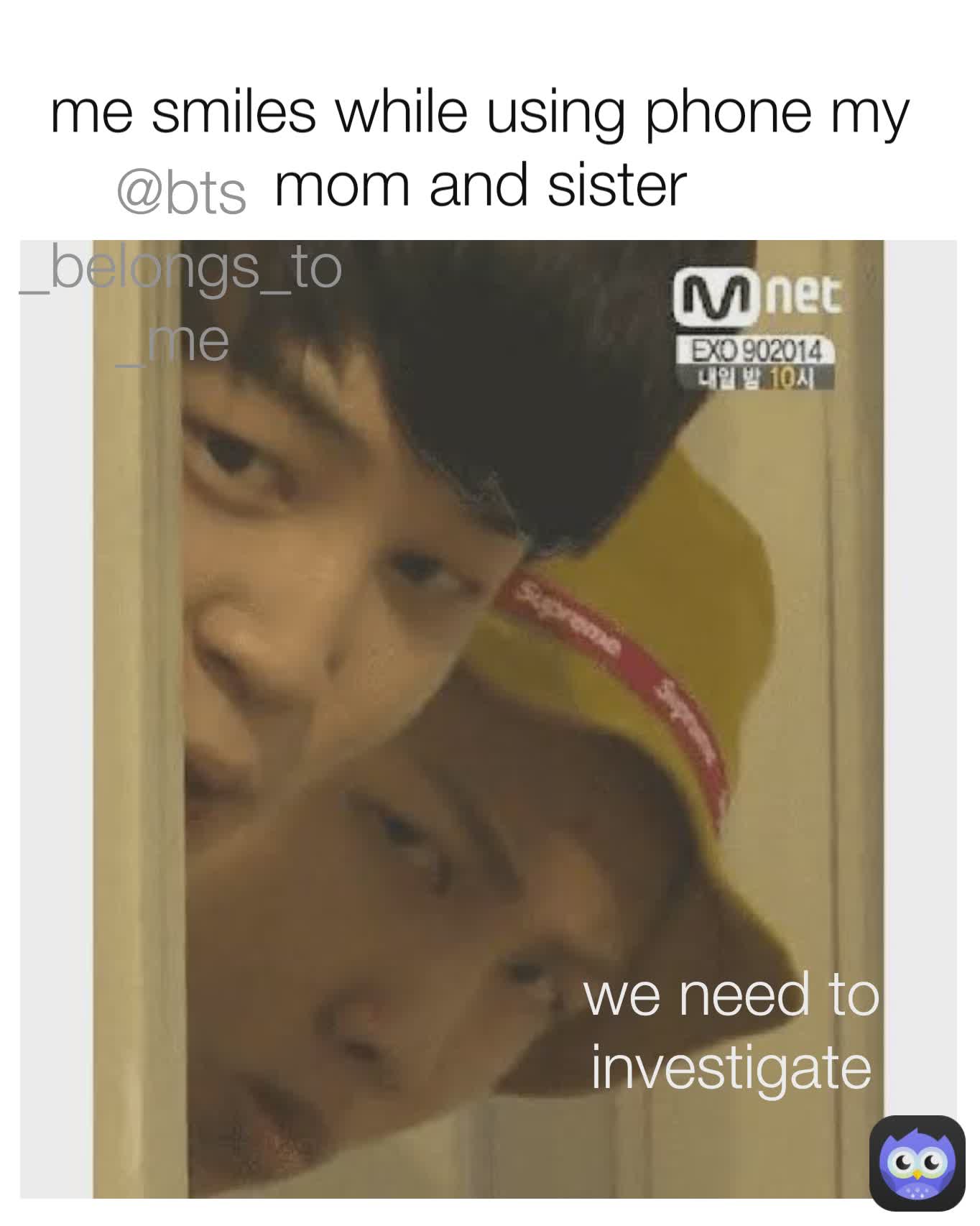 we need to investigate @bts_belongs_to_me me smiles while using phone ...