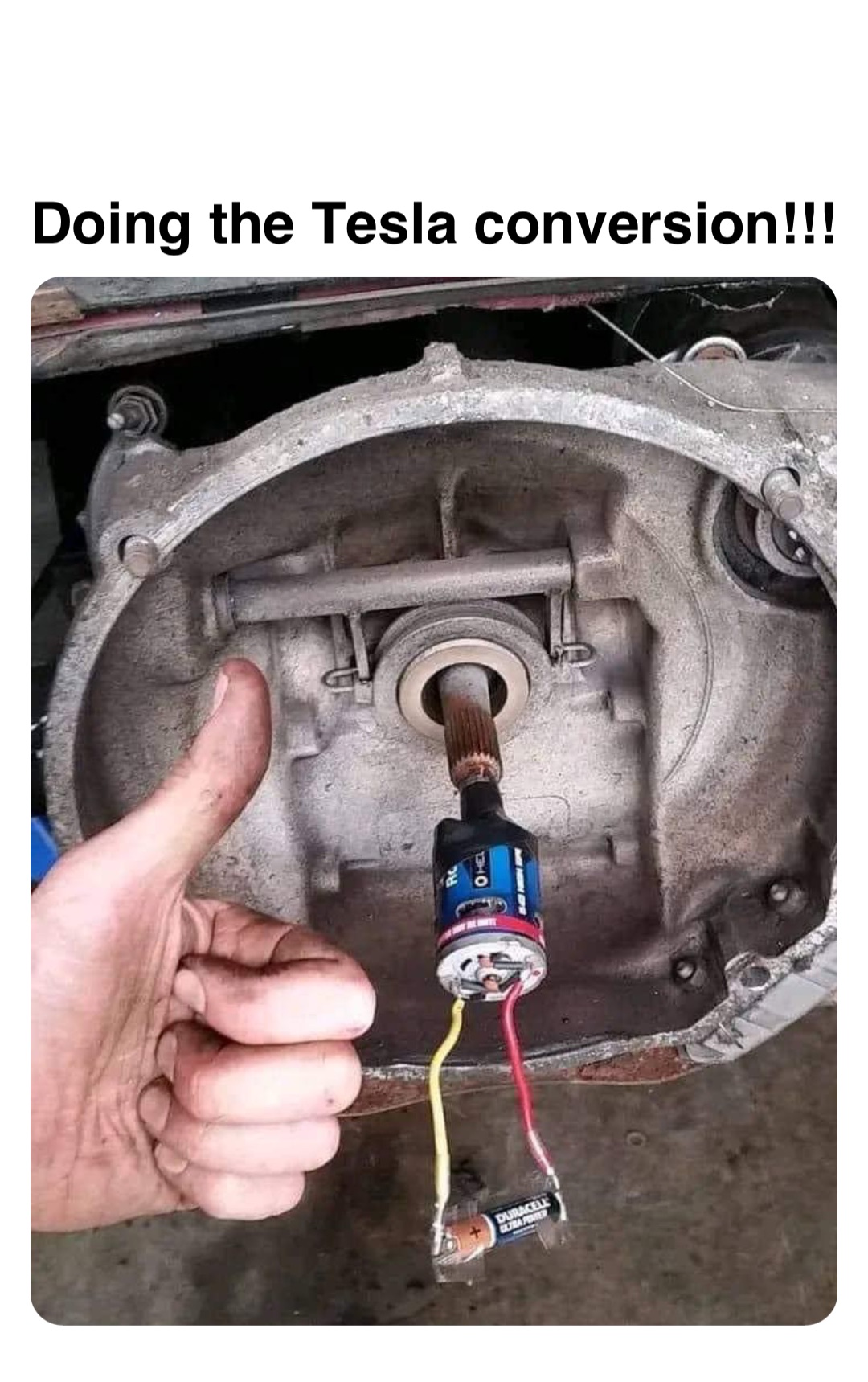 Double tap to edit Doing the Tesla conversion ...