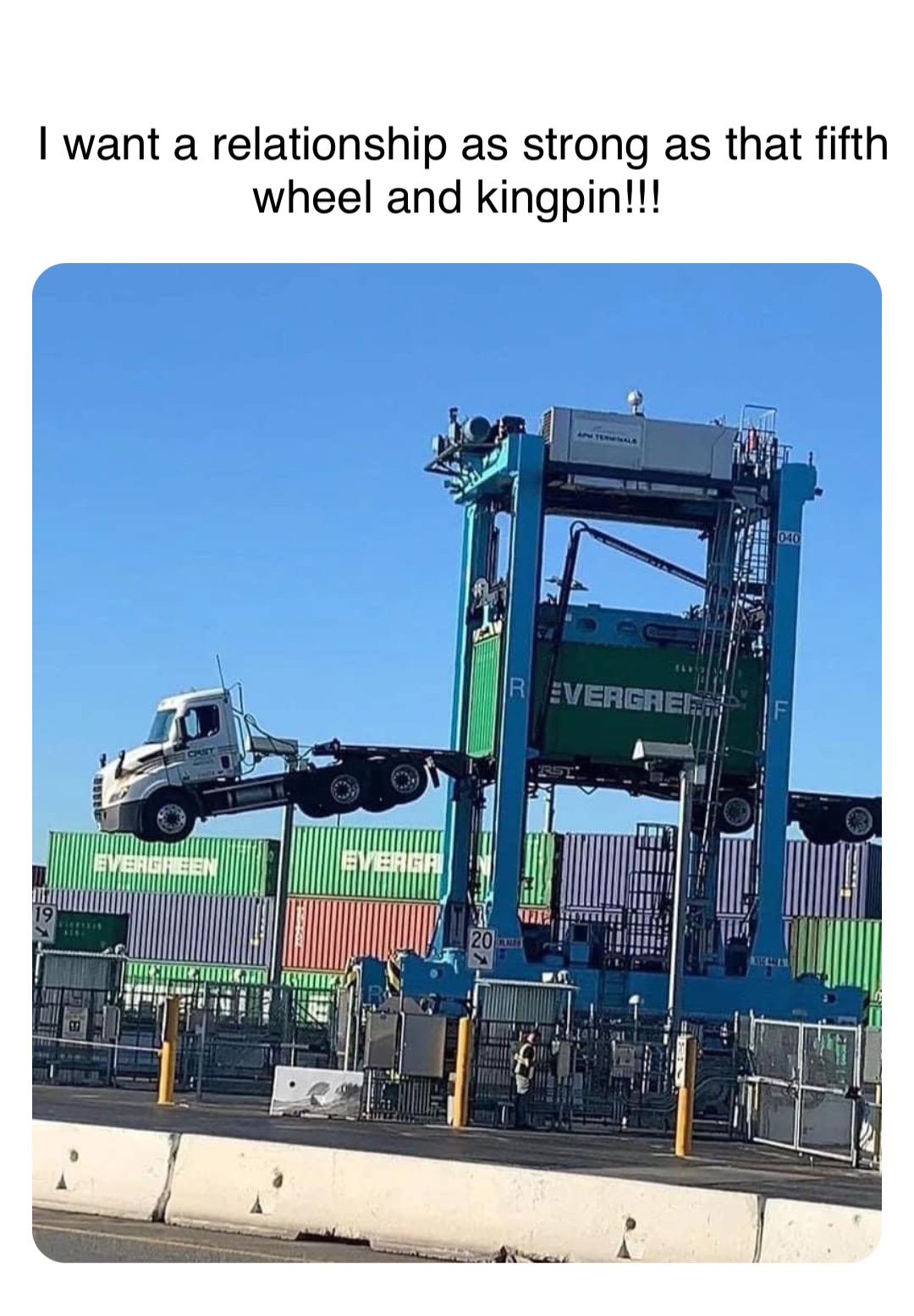 Double tap to edit I want a relationship as strong as that fifth wheel ...