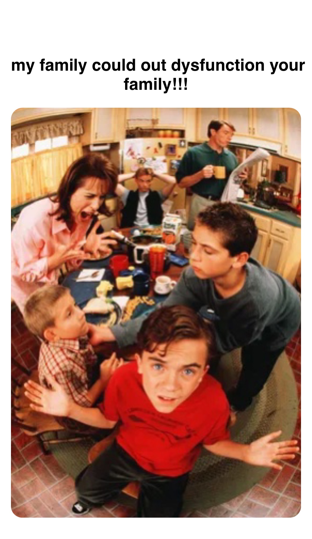 Double tap to edit my family could out dysfunction your family ...