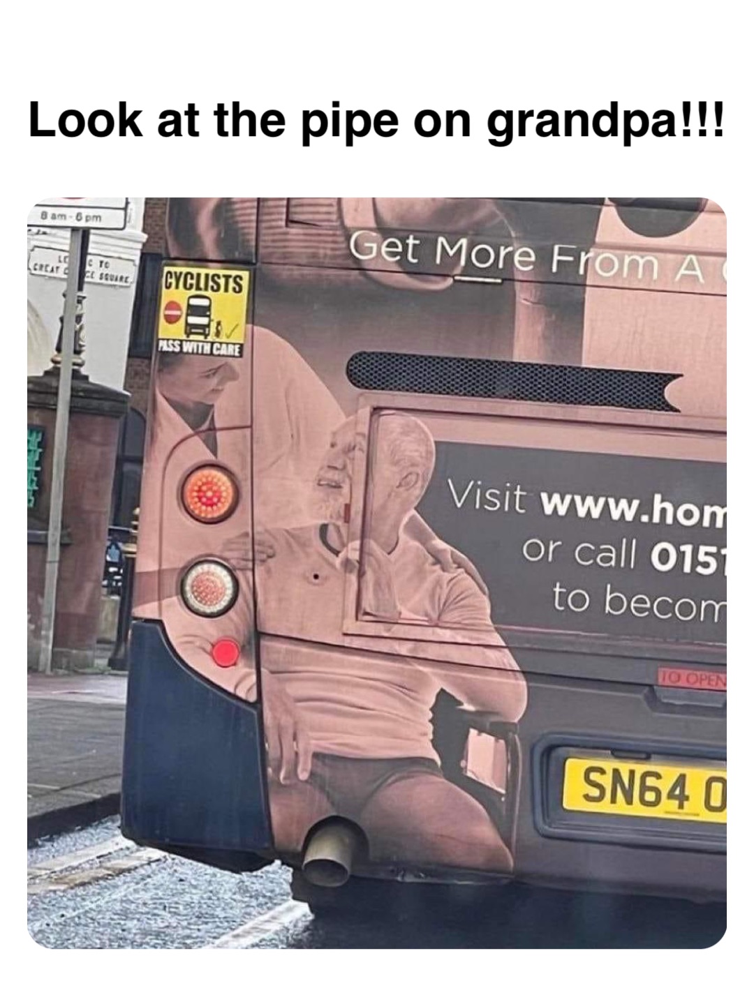 Double tap to edit Look at the pipe on grandpa ...