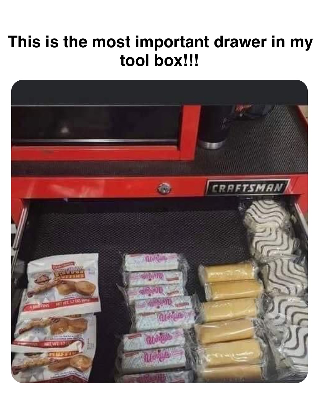 Double tap to edit This is the most important drawer in my tool box ...