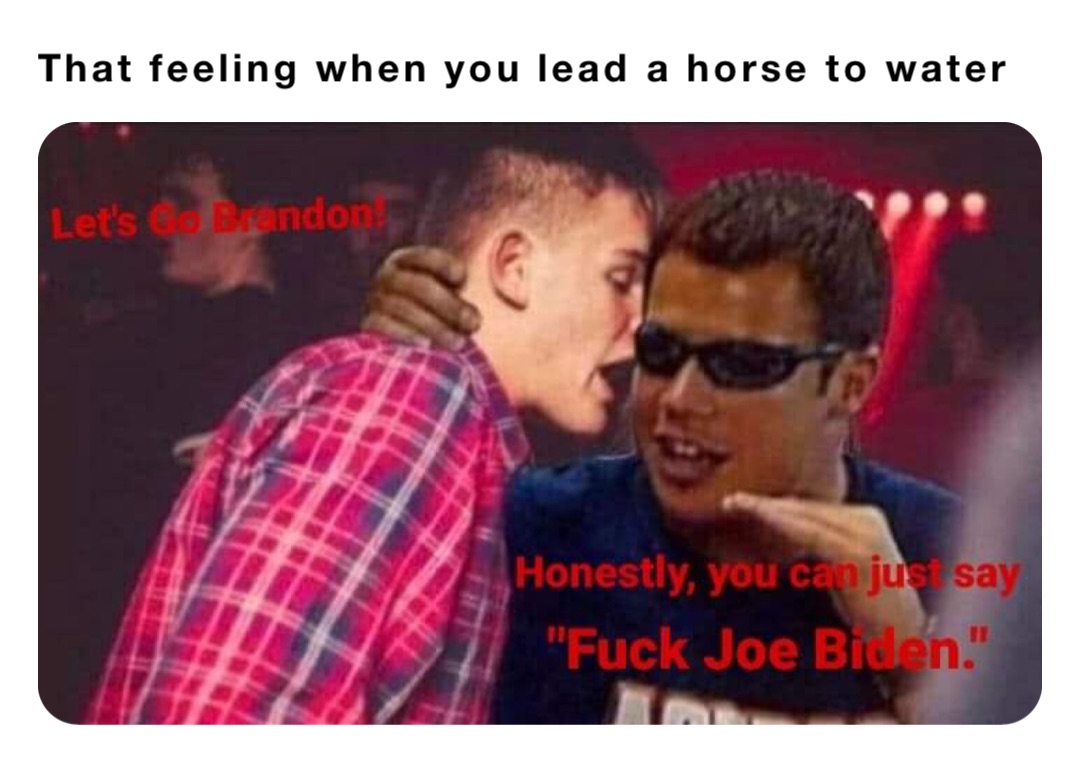 That feeling when you lead a horse to water | @utohspaghettio_uwu | Memes