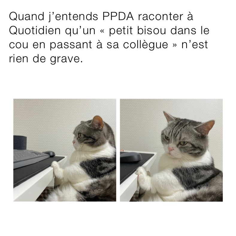 Quand j’entends PPDA raconter à Quotidien qu’un « petit bisou dans le ...