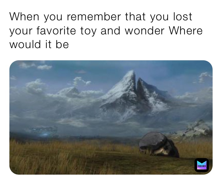When you remember that you lost your favorite toy and wonder Where ...