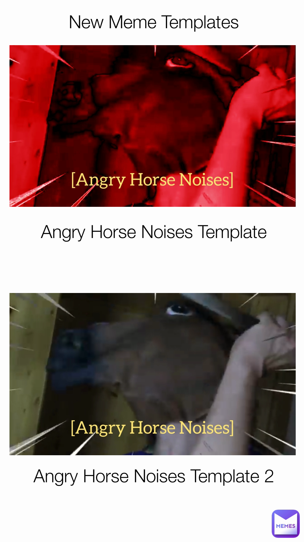 Angry Horse Noises Template 2 Angry Horse Noises Template New Meme ...