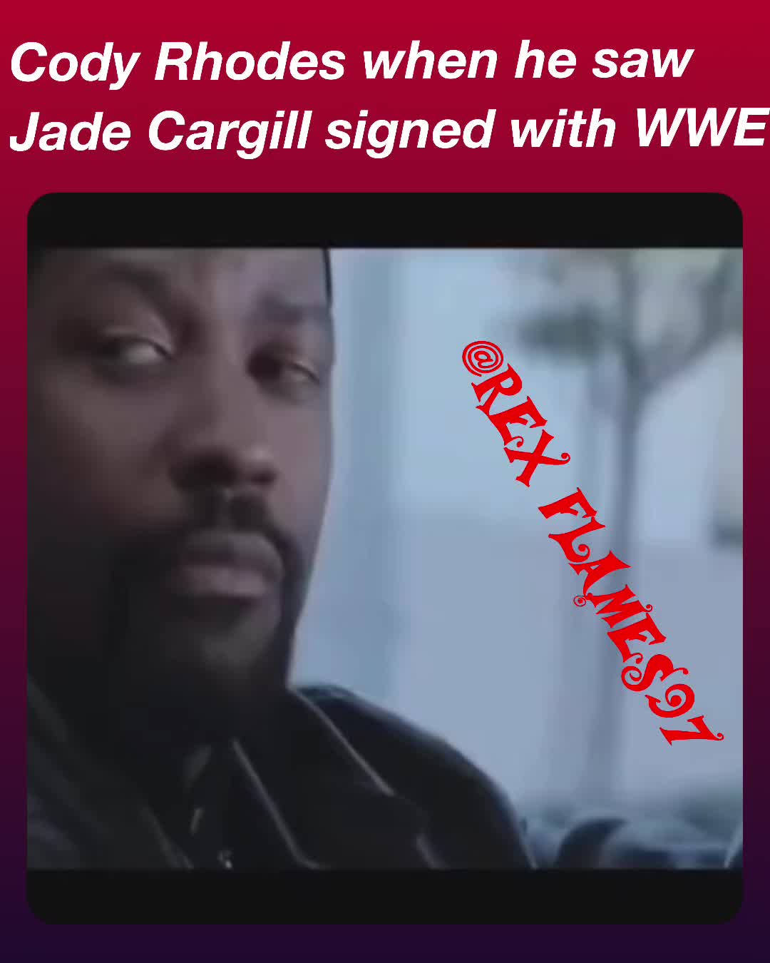 Cody Rhodes when he saw Jade Cargill signed with WWE | @RexFlames97 | Memes
