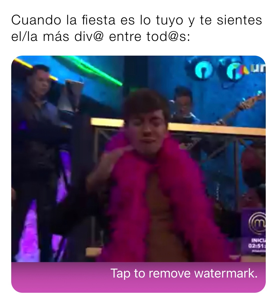 Cuando la fiesta es lo tuyo y te sientes el/la más div@ entre tod@s ...