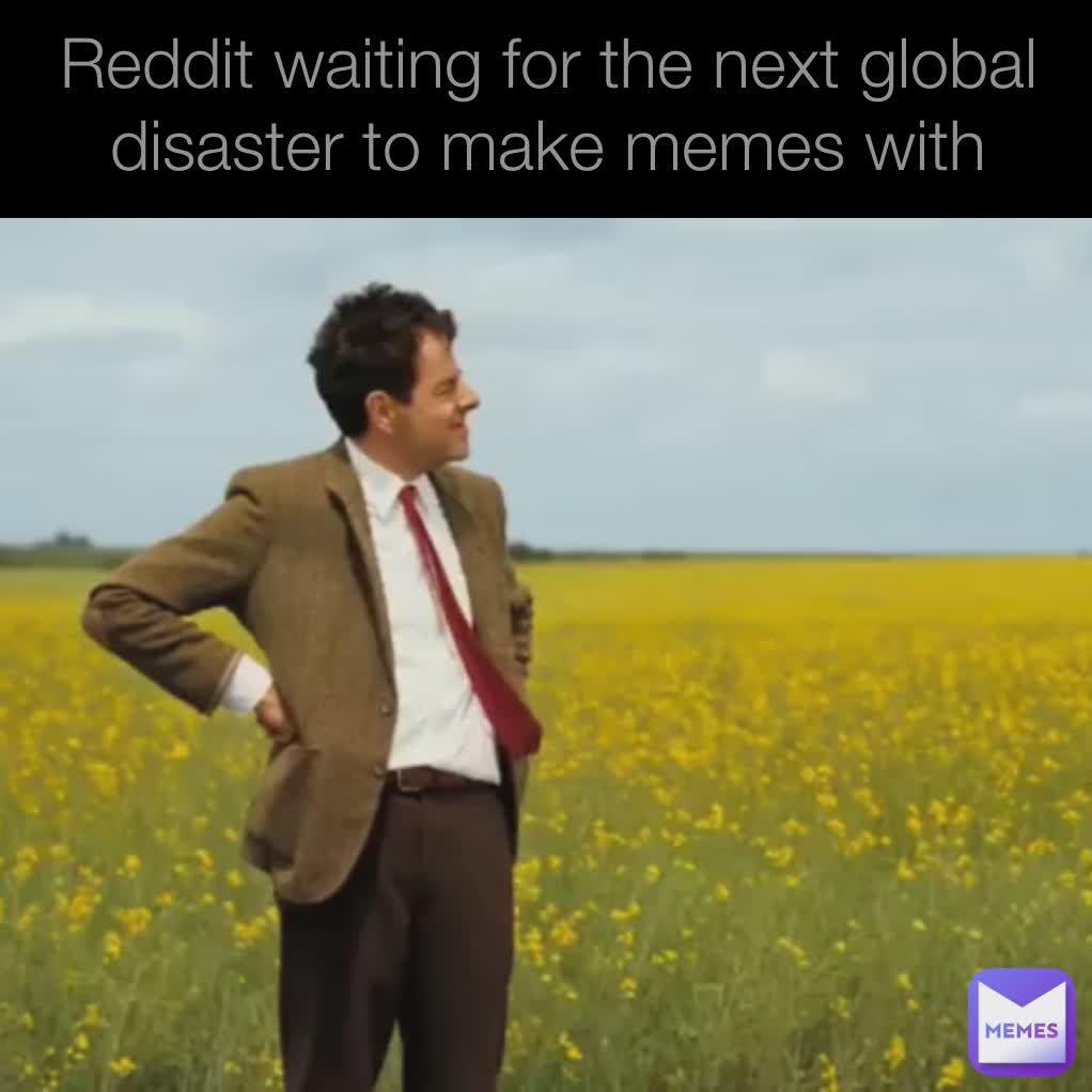 Reddit waiting for the next global disaster to make memes with | @Doggo ...