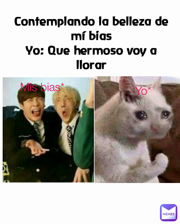 Mis bias* Contemplando la belleza de mí bias Yo: Que hermoso voy a ...