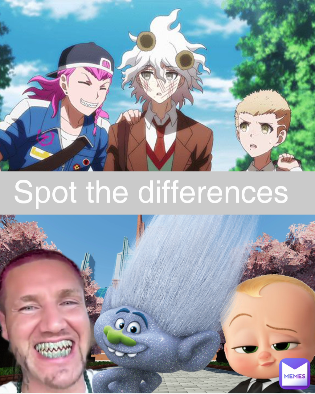 Spot the differences | @MoonieMemer | Memes