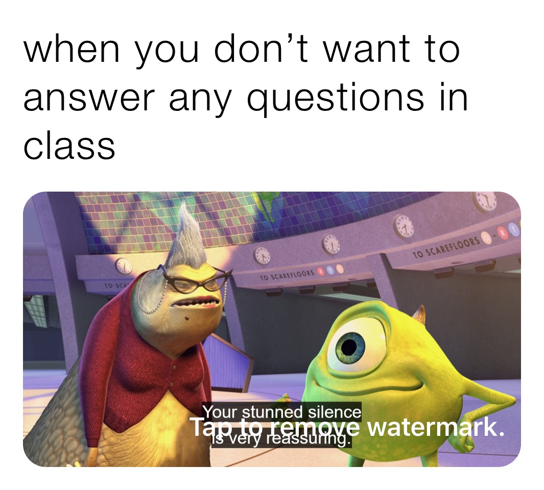 when you don’t want to answer any questions in class | @odaniapierre46 ...