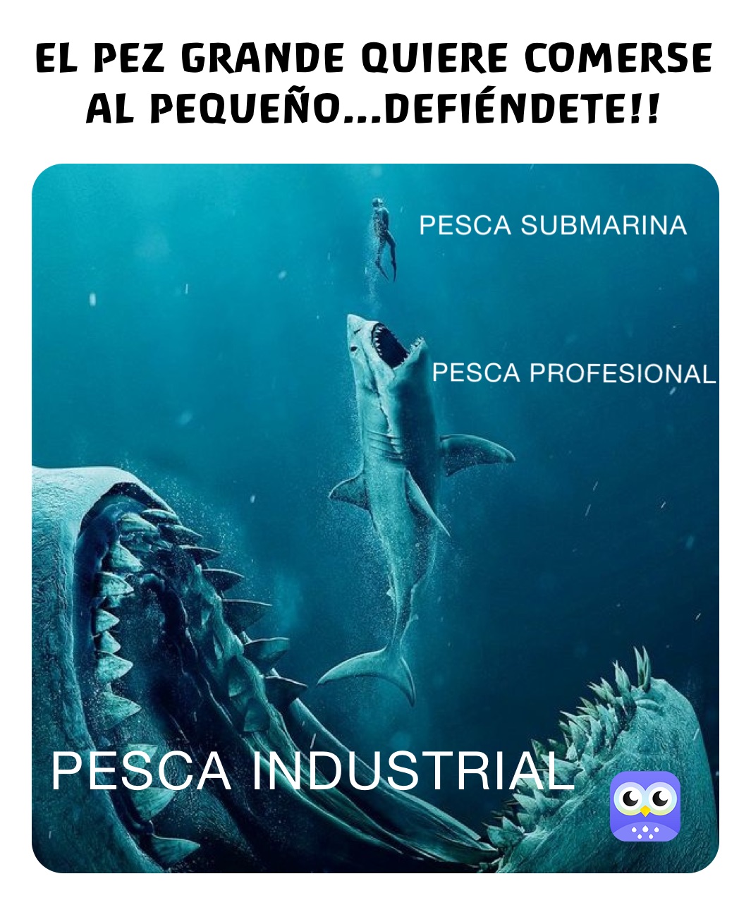 QUÉ HACE UN PESCADOR SUBMARINO PARA COMER PESCADO: | @ovd_25 | Memes