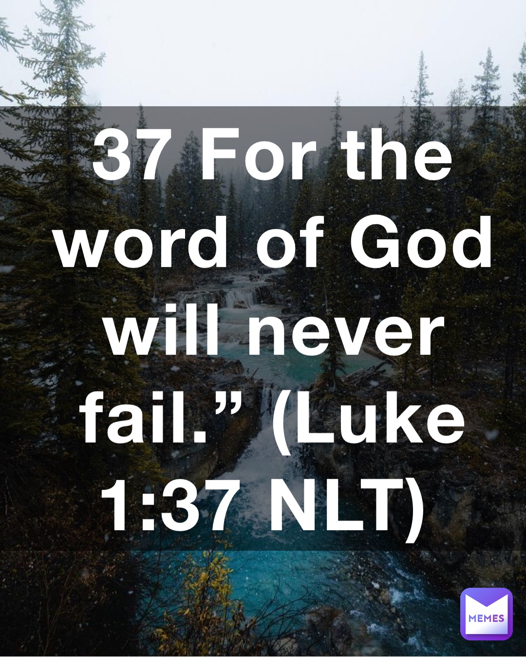 37 For the word of God will never fail.” (‭‭‭Luke‬ ‭1‬‬:‭37‬ ‭NLT ...
