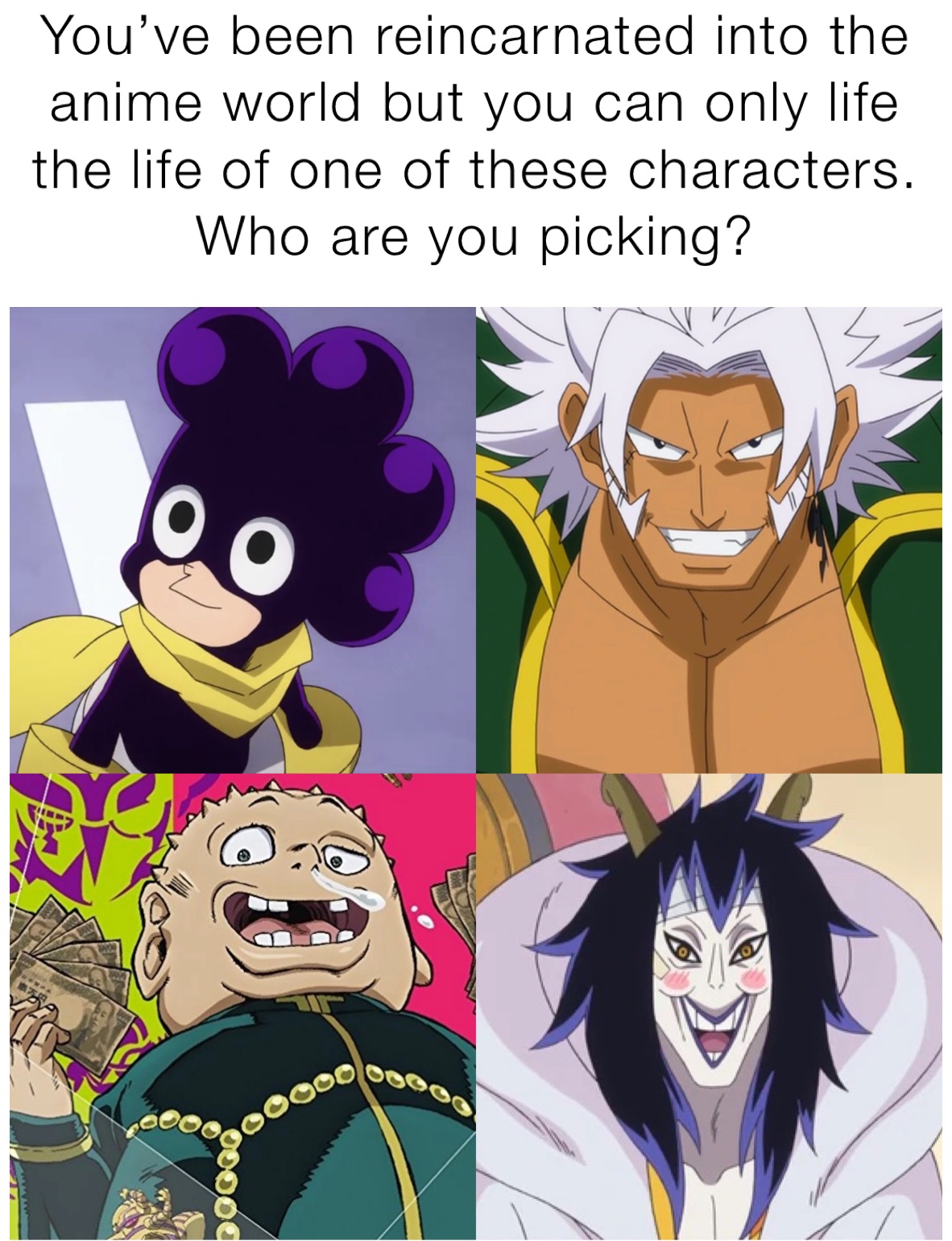 You’ve been reincarnated into the anime world but you can only life the ...