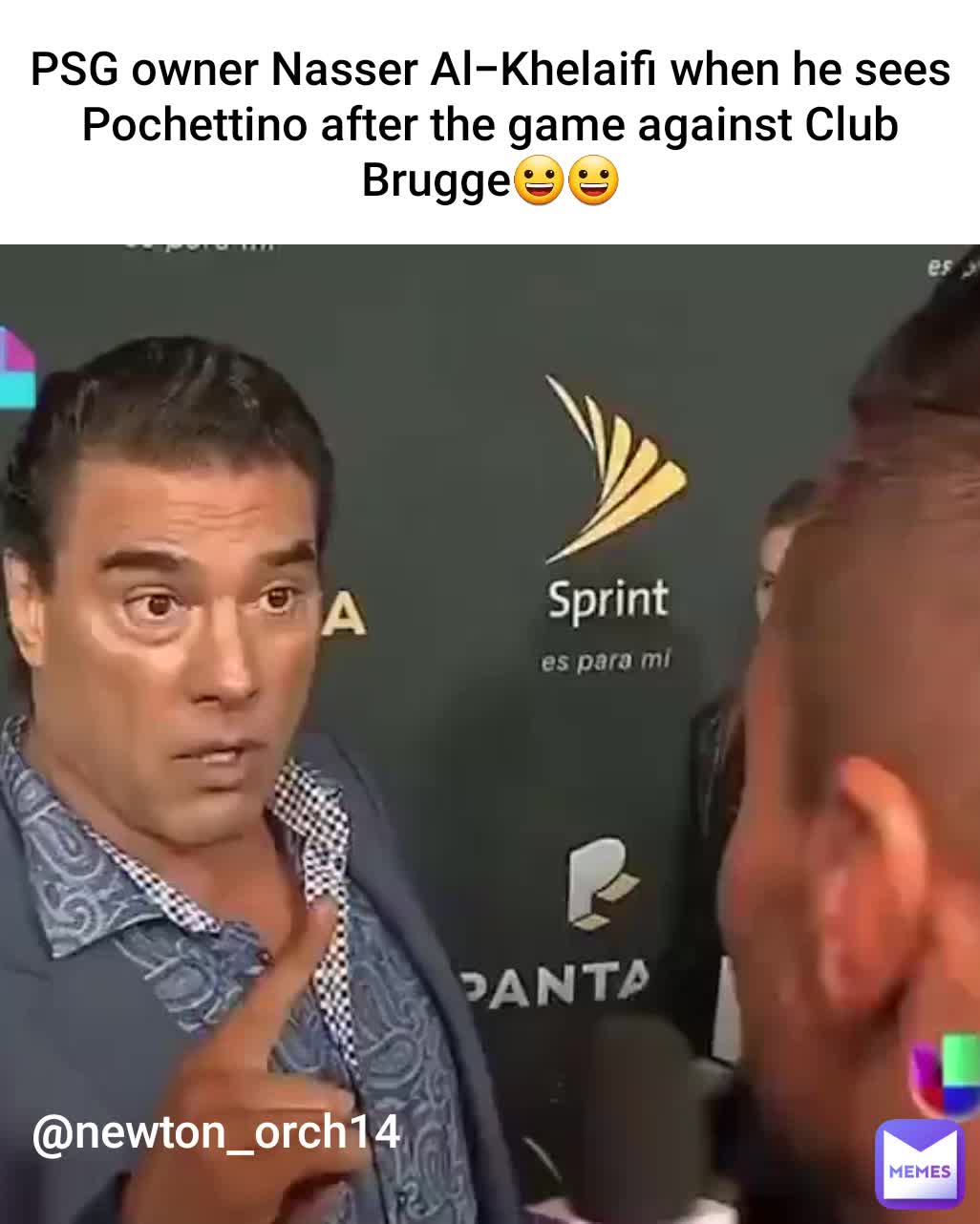 PSG owner Nasser Al-Khelaifi when he sees Pochettino after the game ...