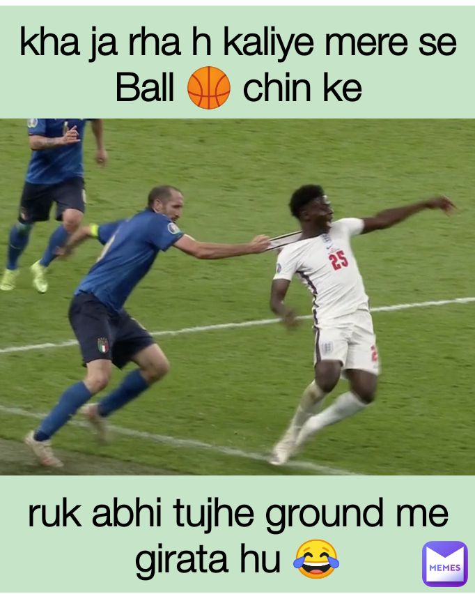 kha ja rha h kaliye mere se Ball 🏀 chin ke ruk abhi tujhe ground me ...