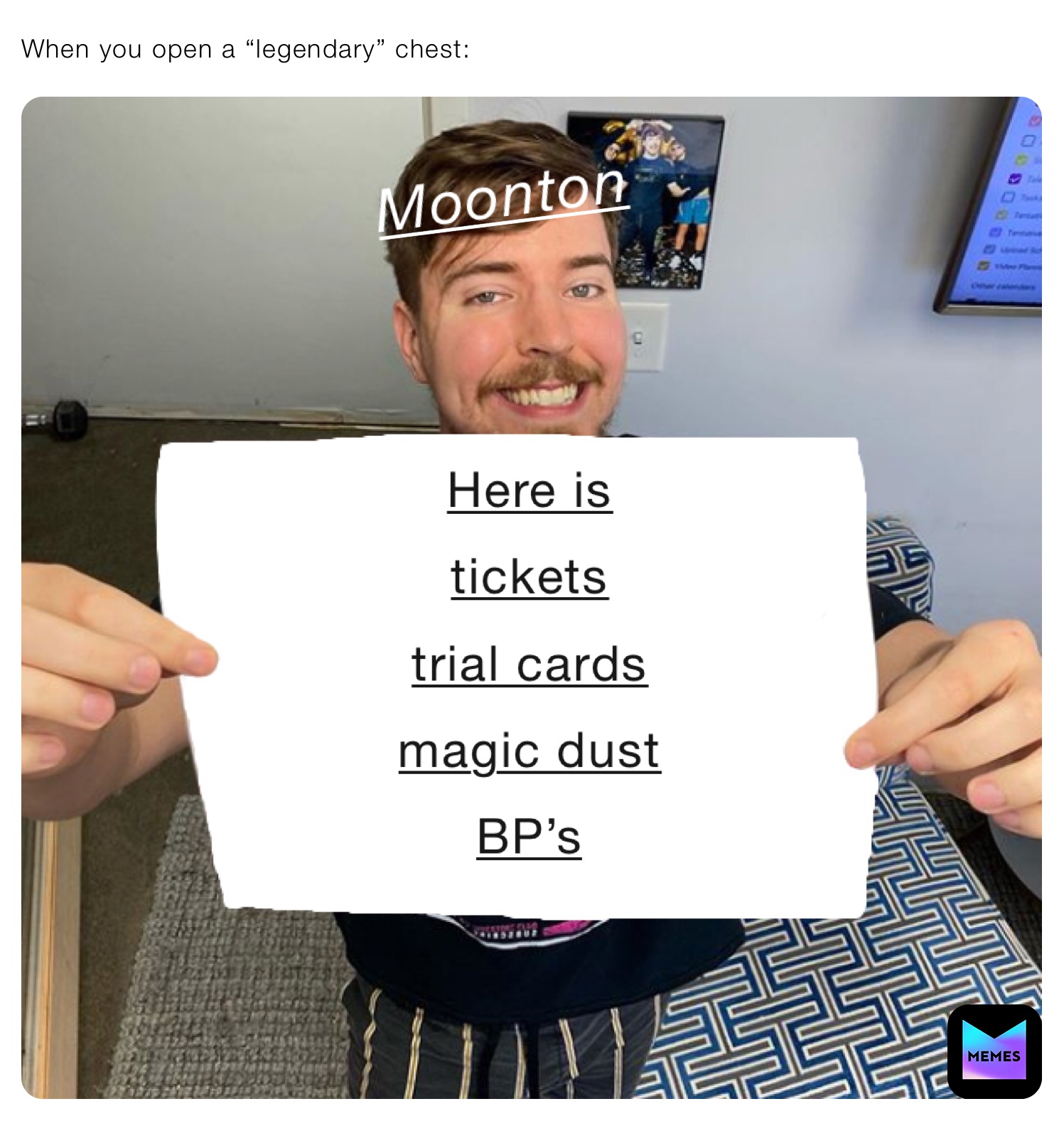 When you open a “legendary” chest: | @france.jellaine | Memes